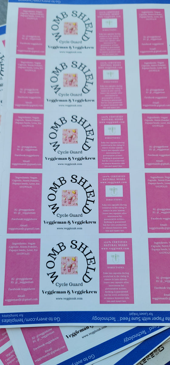 Womb Shield_ Cycle Guard_(Womb Health) – Veggie Man & Veggie Krew